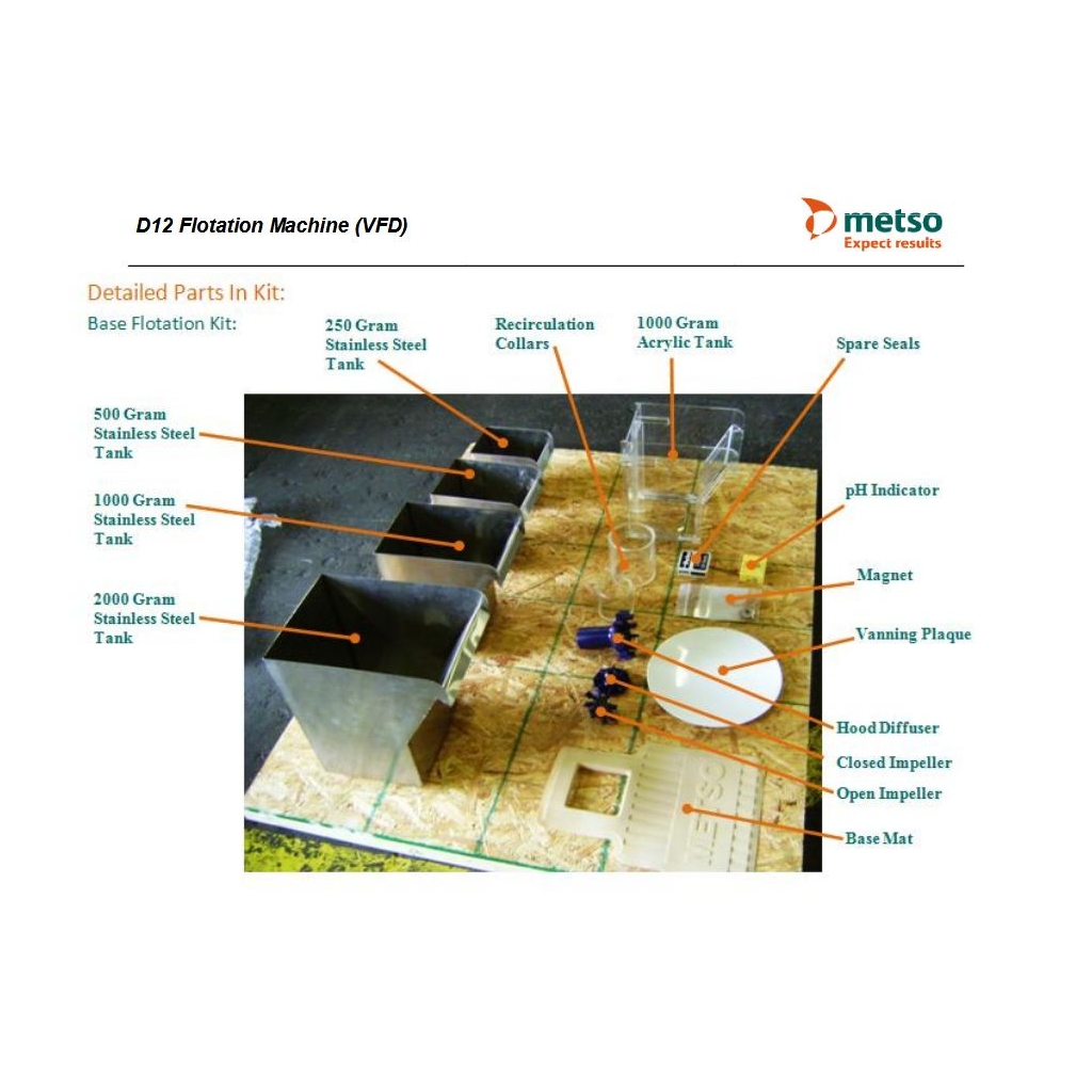 Denver D12 Laboratory Flotation Machine CE – Legend Inc. Sparks, Nevada USA